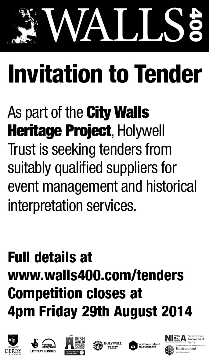 walls tender journal ad – The Derry Walls
